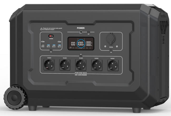 Powerstation 5000 Watt / 5072 Wh / 42 kg / Peak 6000 Watt
