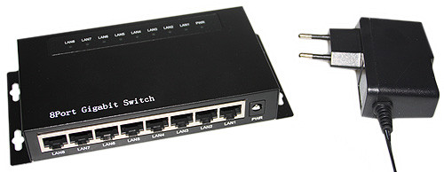 8fach-Netzwerkverteiler/Switch "Low-Energy" - Netzwerk-Verteiler ...